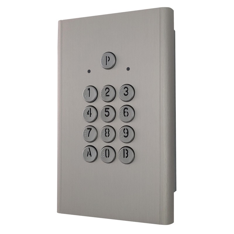 Clavier Haussmann compact ARGENT encastré 2relais Intratone |Diferbat|