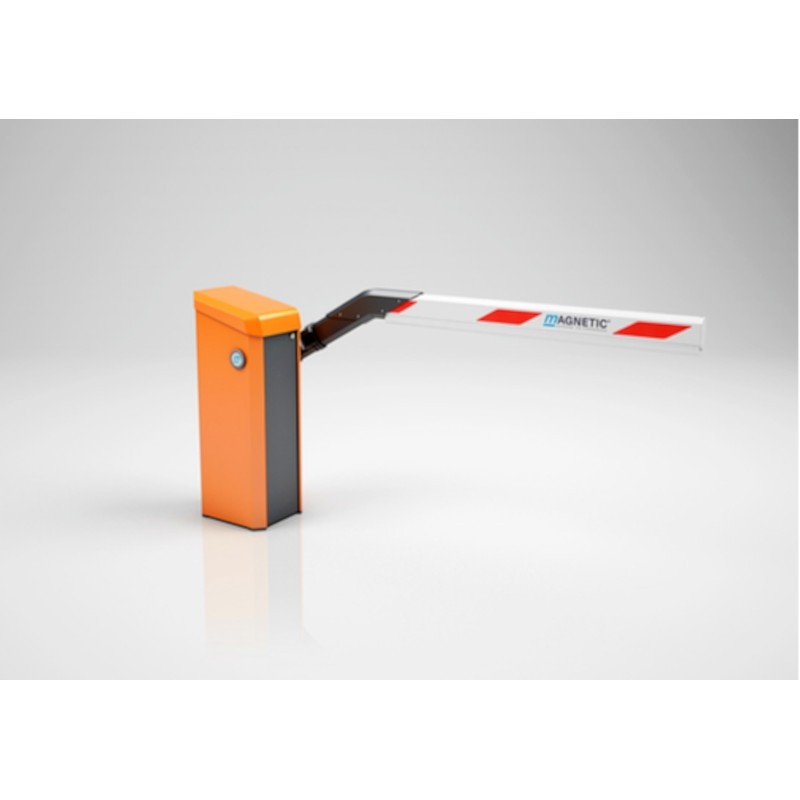 BARRIERE ACCES PRO L LISSE DE 4M50+ LYRE AVEC VERROUILLAGE -RAL 2000